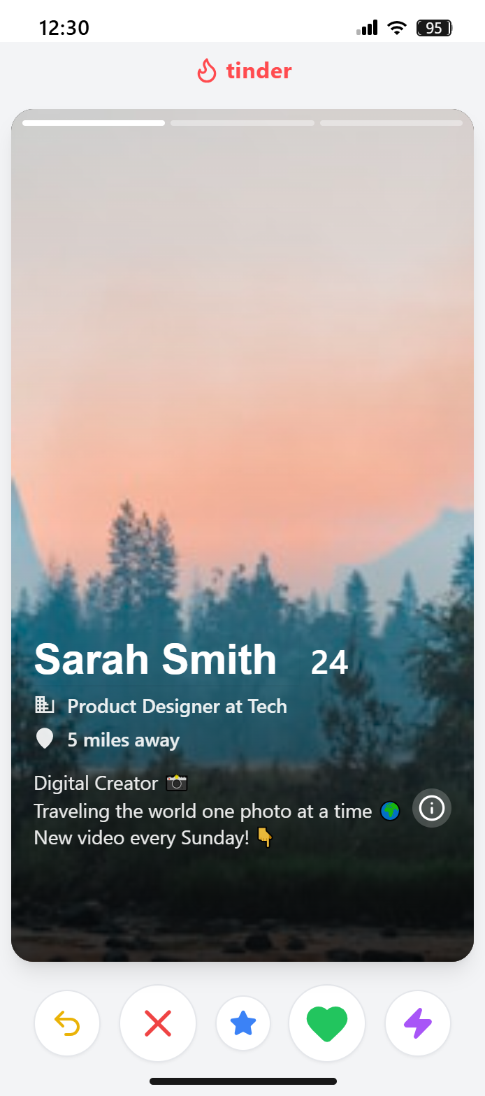 Fake Tinder Profile Generator | Realistic Dating App Mockups